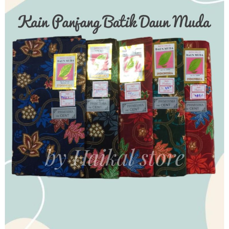 Jual Samping Batik Daun Muda/Kain Panjang Batik Halus/jarik Batik ...