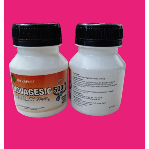 Jual NOVAGESIC 500MG BOTOL ISI 100KAPLET NOVAPHARIN | Shopee Indonesia