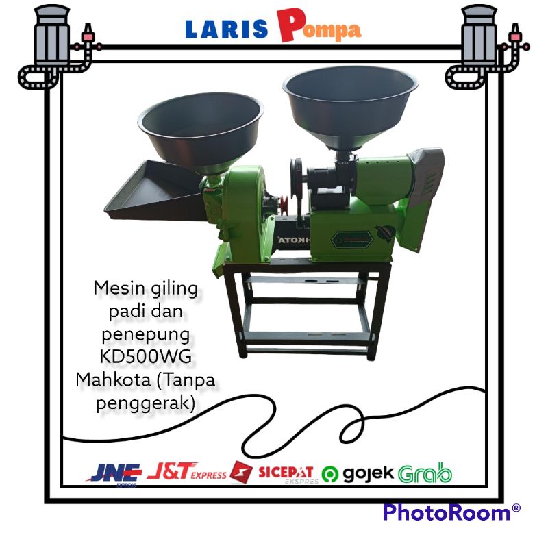 Jual mesin giling padi dan penepung KD 500 WG MAHKOTA (TANPA PENGGERAk) | Shopee Indonesia