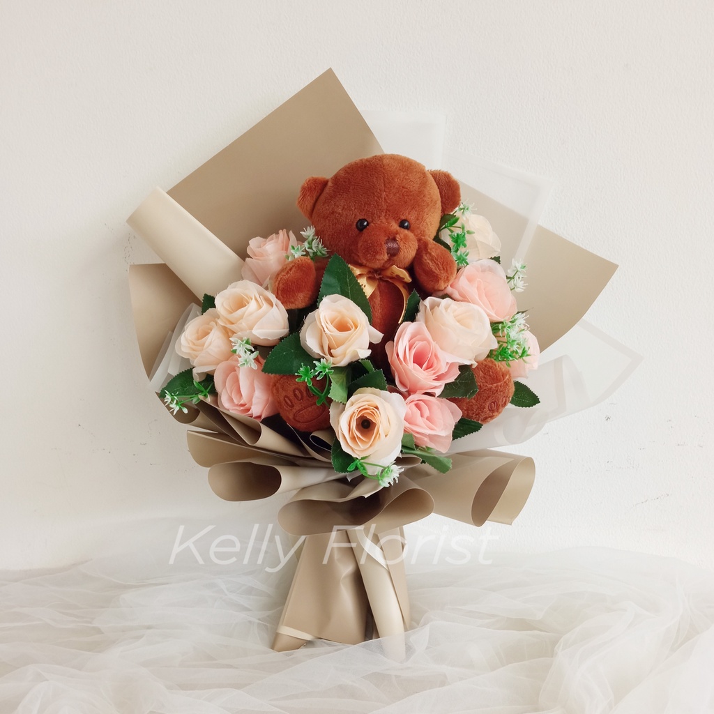 Jual Hand Bouquet Fresh Flower / Buket Bunga Artificial - Lovely Smile ...