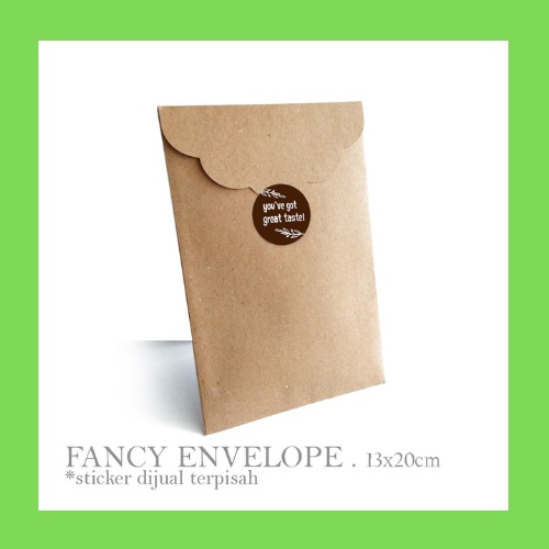Jual Fancy Envelope Amplop Coklat Paper Bag Souvenir Hampers Kado ...