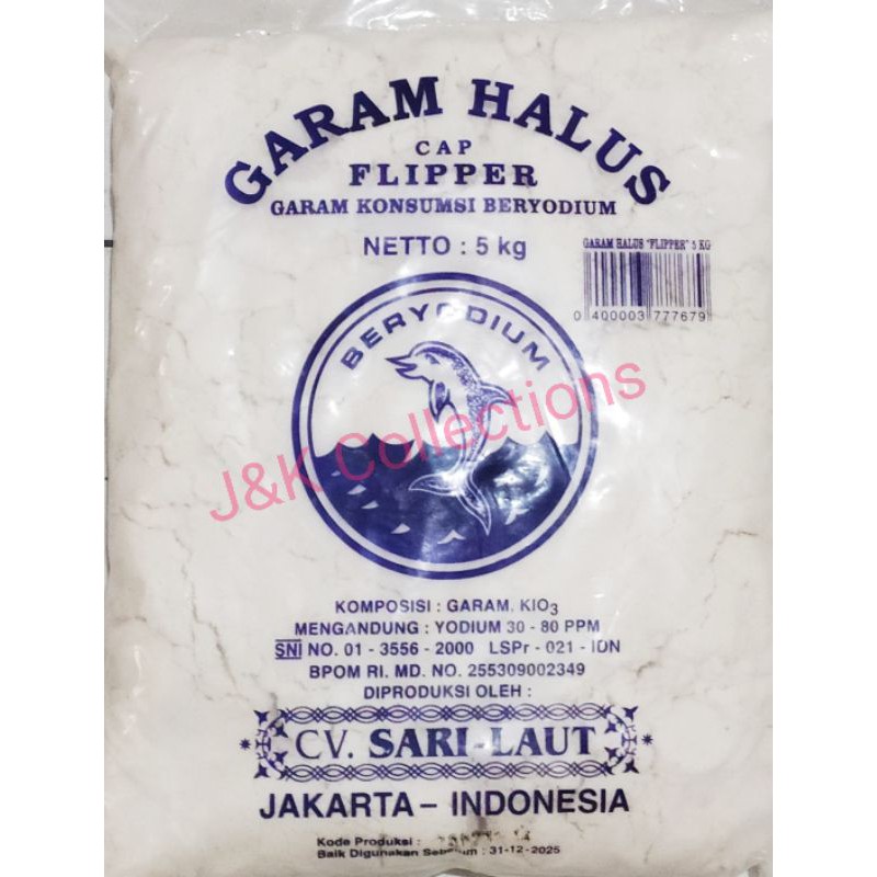 Jual Garam Halus Beryodium merk Flipper 5kg | Shopee Indonesia