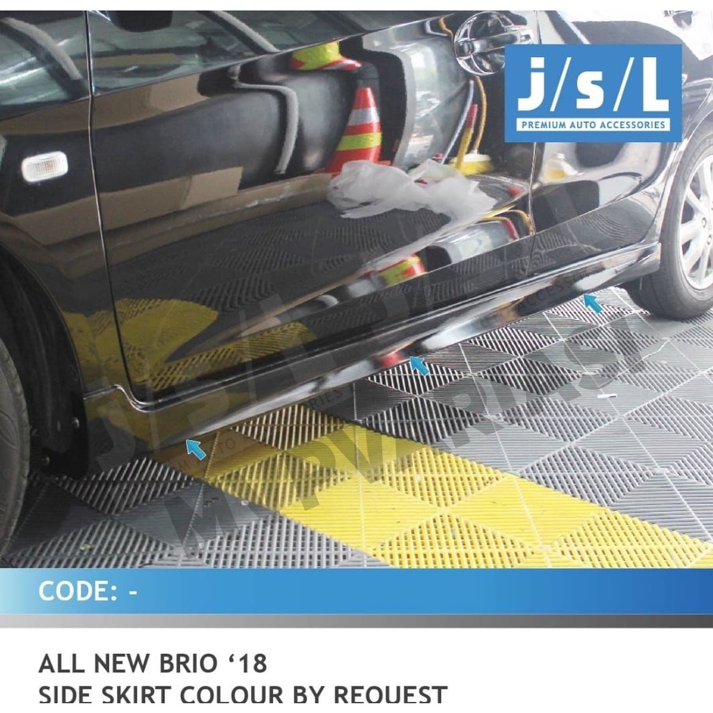 Jual body kit all new brio 2018 2021 side skirt colour by request ...