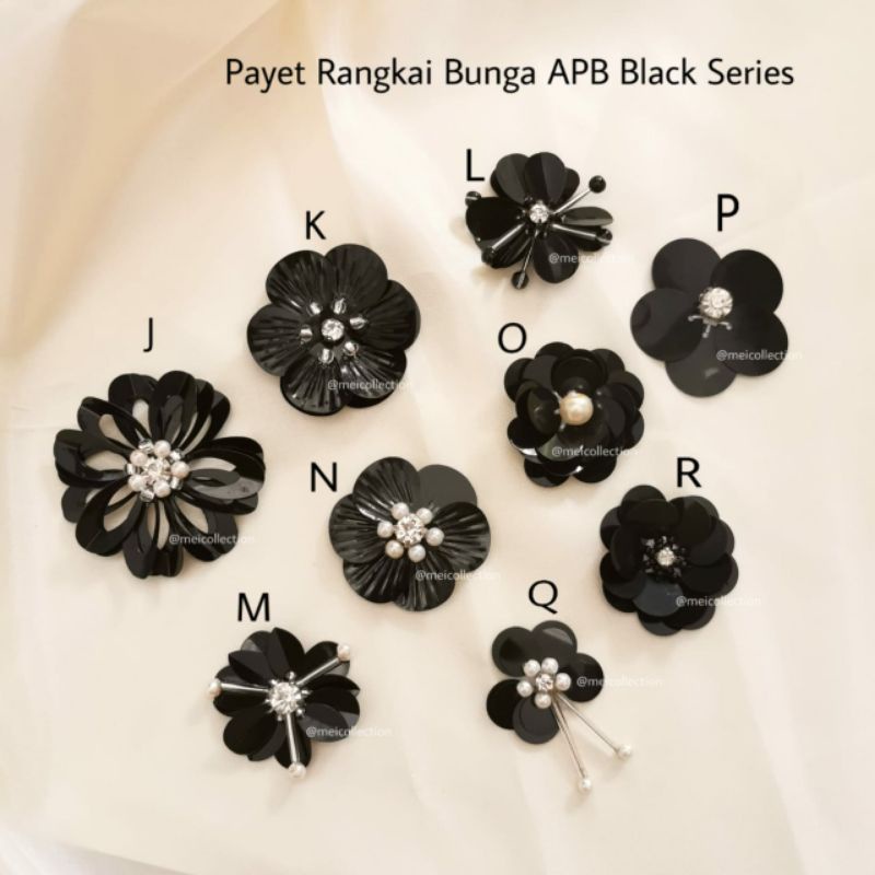 Jual Payet rangkai bunga 3d KOMPILASI APB Black series | Shopee Indonesia