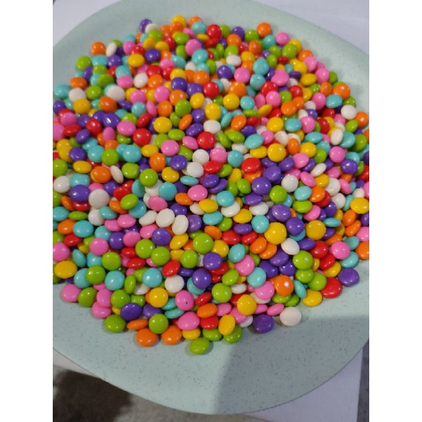 Jual ELMER CHOCO CHIP COLOURED PELANGI HALF ROUND SETENGAH BULAT 100 Gr ...