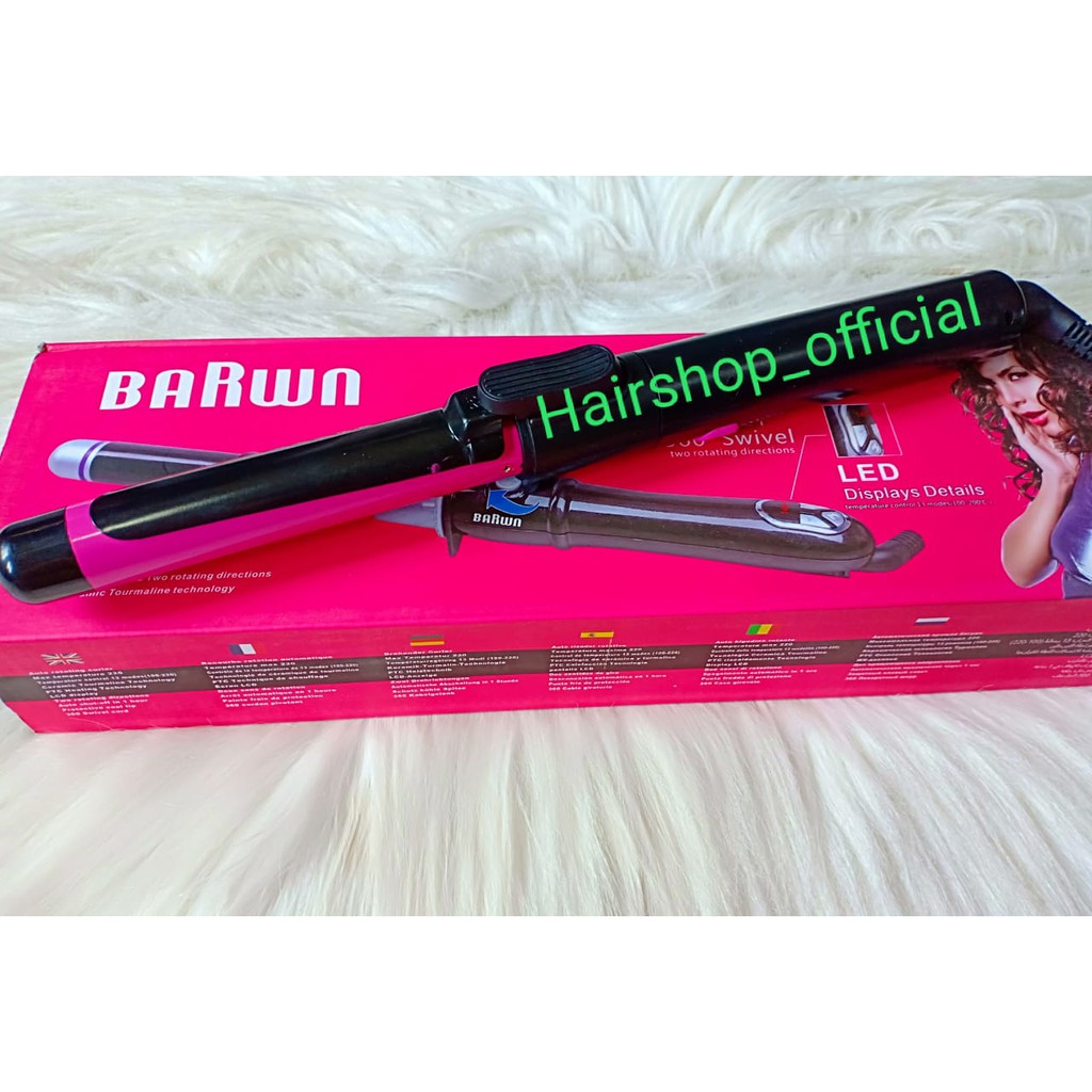 Jual Catokan Curly auto rotate barwn 021 original bulat | Shopee Indonesia