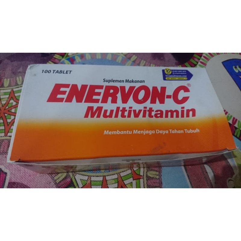 Jual Enervon C 500mg 1 box 100 tablet multivitamin | Shopee Indonesia