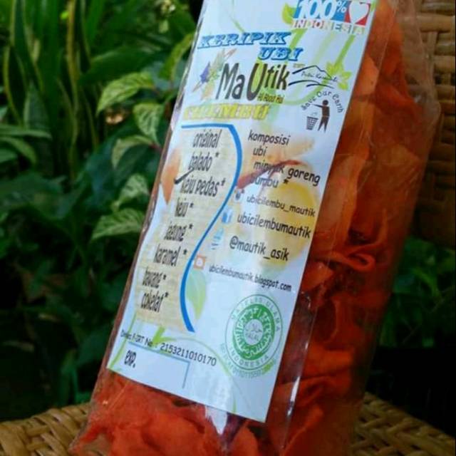 Jual Keripik ubi cilembu Ma Utik bervarian rasa | Shopee Indonesia