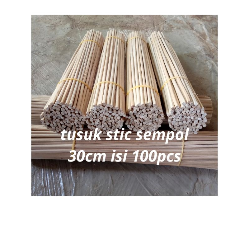 Jual Tusuk sate panjang stick tumpul sempol | Shopee Indonesia