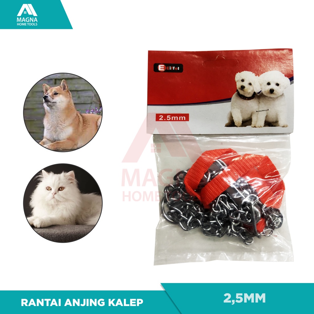 Jual RANTAI ANJING TALI TUNTUN HEWAN PELIHARAAN KALEP 2,5MM | Shopee ...