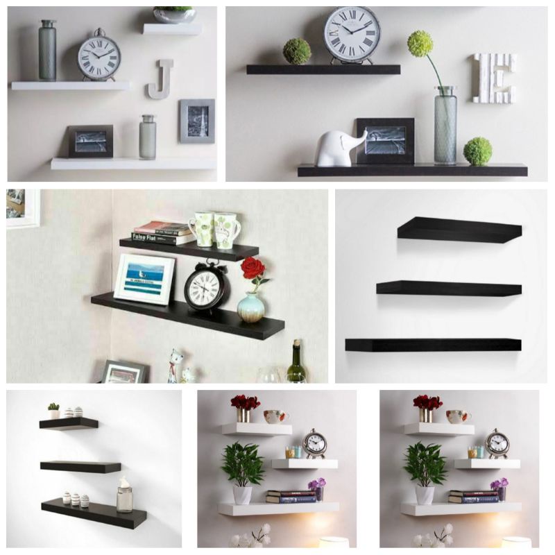 Jual RAK AMBALAN DINDING MINIMALIS FLOATING SHELF | Shopee Indonesia