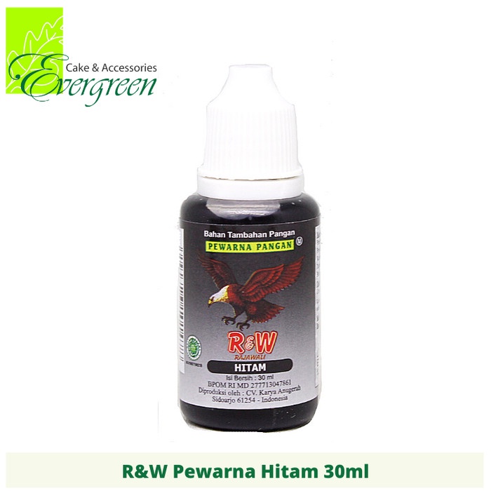 Jual Pewarna Pangan RW warna Hitam 30ml | Shopee Indonesia