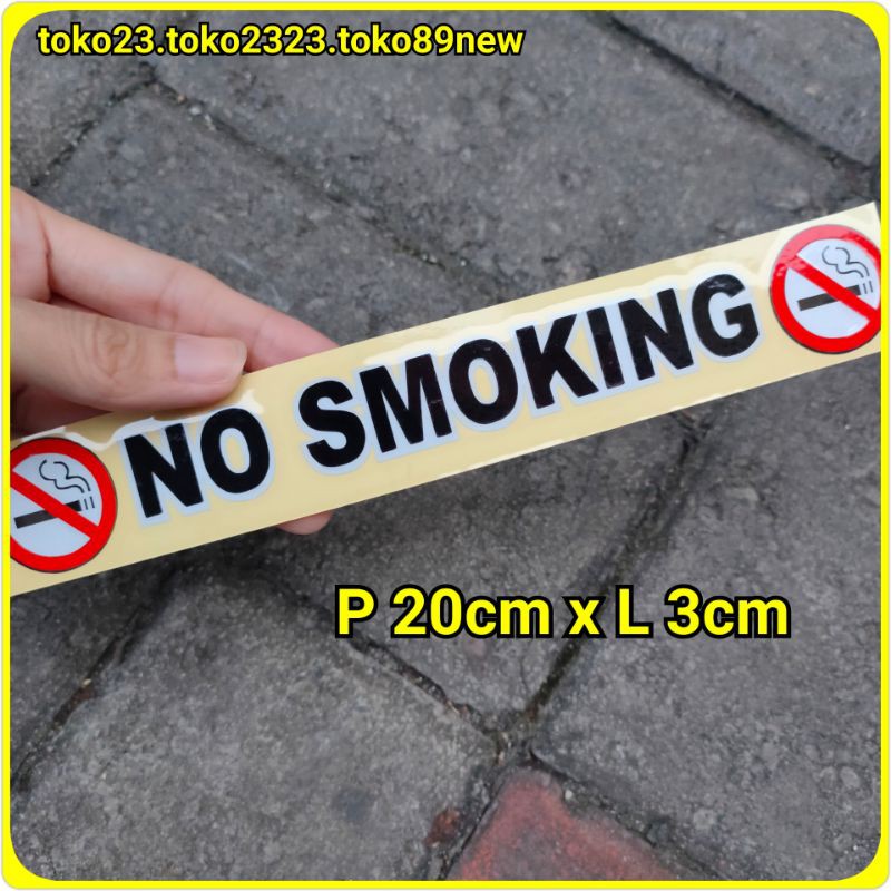 Jual stiker no smoking stiker dilarang merokok stiker cutting rokok ...
