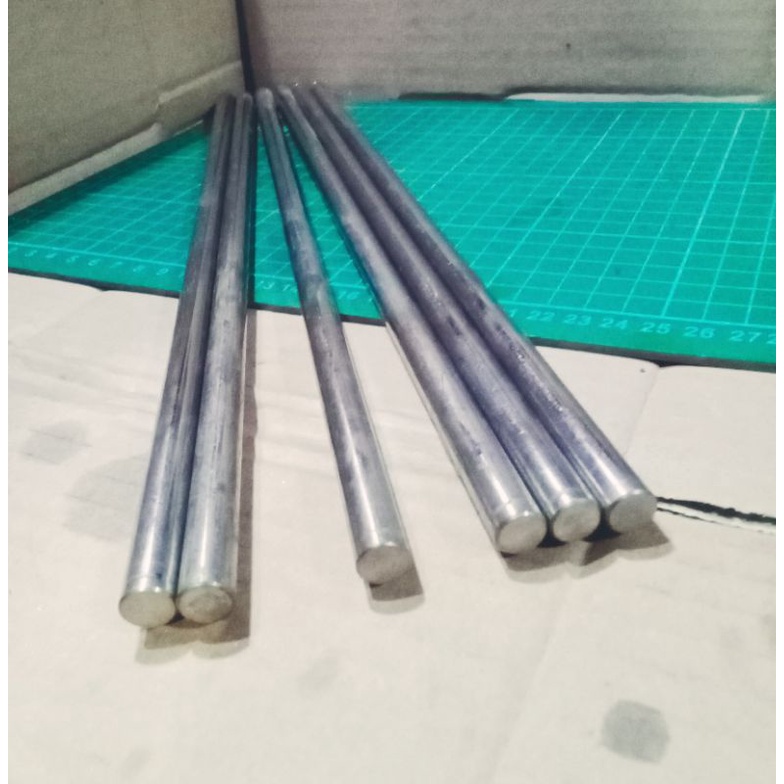 Jual as besi saft crom besi diamiter 10mm + panjang 36,5cm as mulus ...