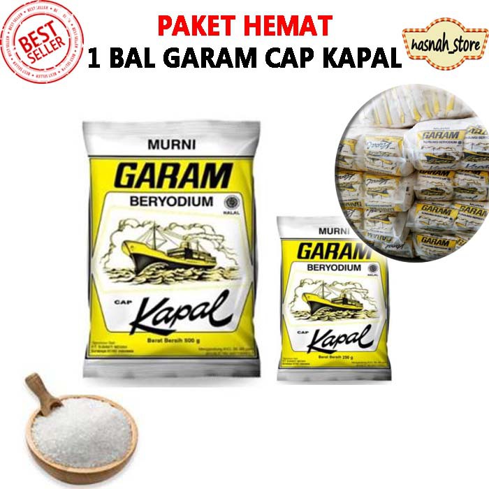 Jual [PAKET HEMAT] 1 Bal Garam Dapur / Garam Penyedap Rasa / Garam Cap ...