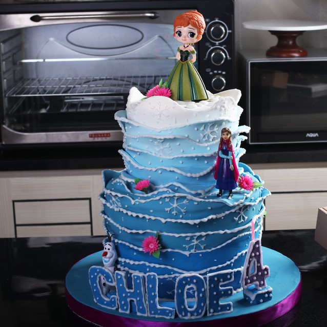 Jual Kue Ulang Tahun / Birthday Cake Frozen 2 susun / MOHON BACA ...