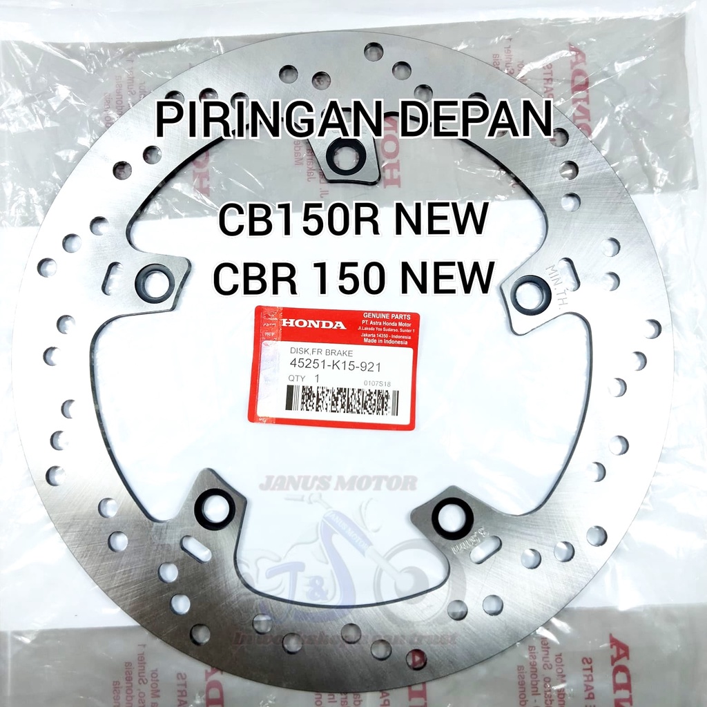 Jual PIRINGAN DEPAN CB150R DAN CBR 150 NEW CAKRAM DISK DISC DPN CB 150 R CBR 150 R NEW LED ...