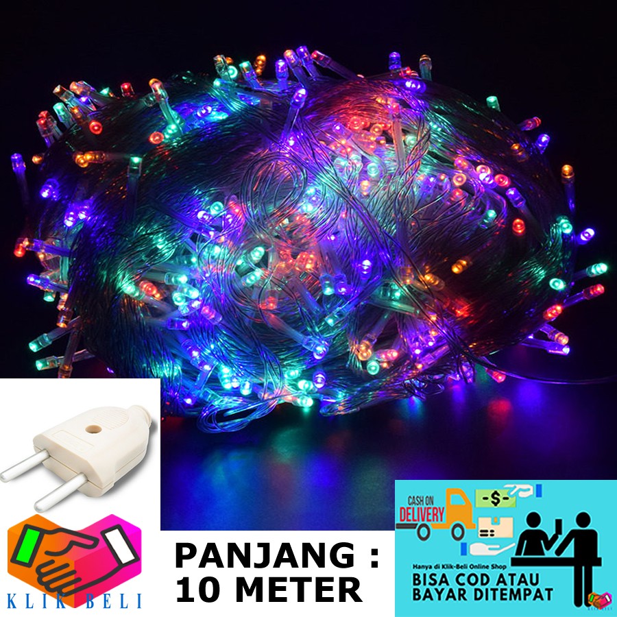Jual Lampu Tumblr LED Hias Natal 10 Meter / Lampu Dekorasi Twinkle ...