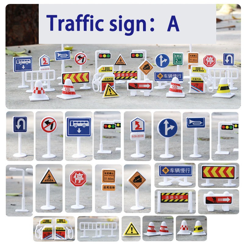 Jual RAMBU LALU LINTAS JALAN SET-A MINIATUR DIORAMA MAKET MAINAN ...