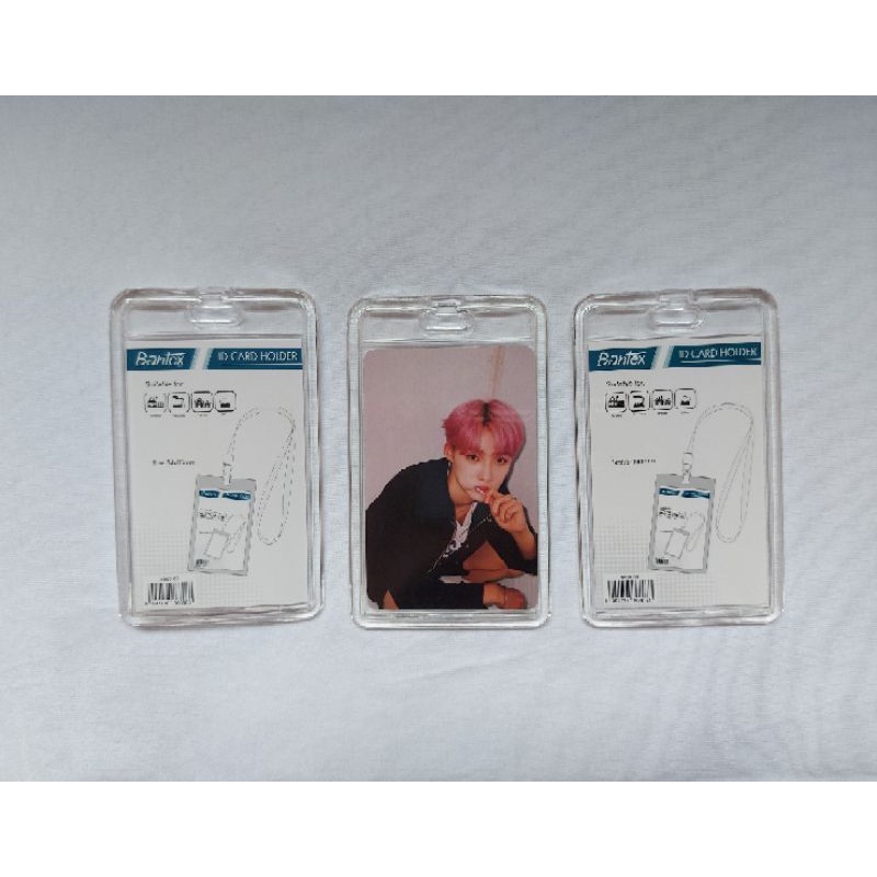 Jual BANTEX ACRYLIC PHOTOCARD HOLDER pc poca akrilik id card holder lanyard foto kartu clear ...