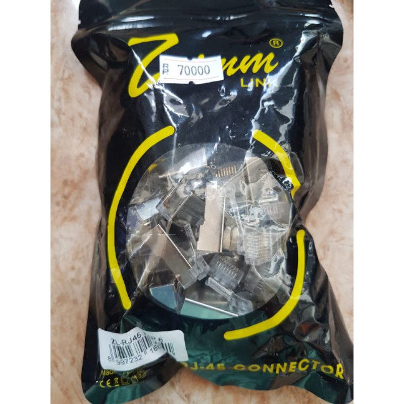 Jual RJ45 CAT6 FTP ZIMMLINK BESI ISI 50 BIASA / ANTI GAGAL | Shopee ...