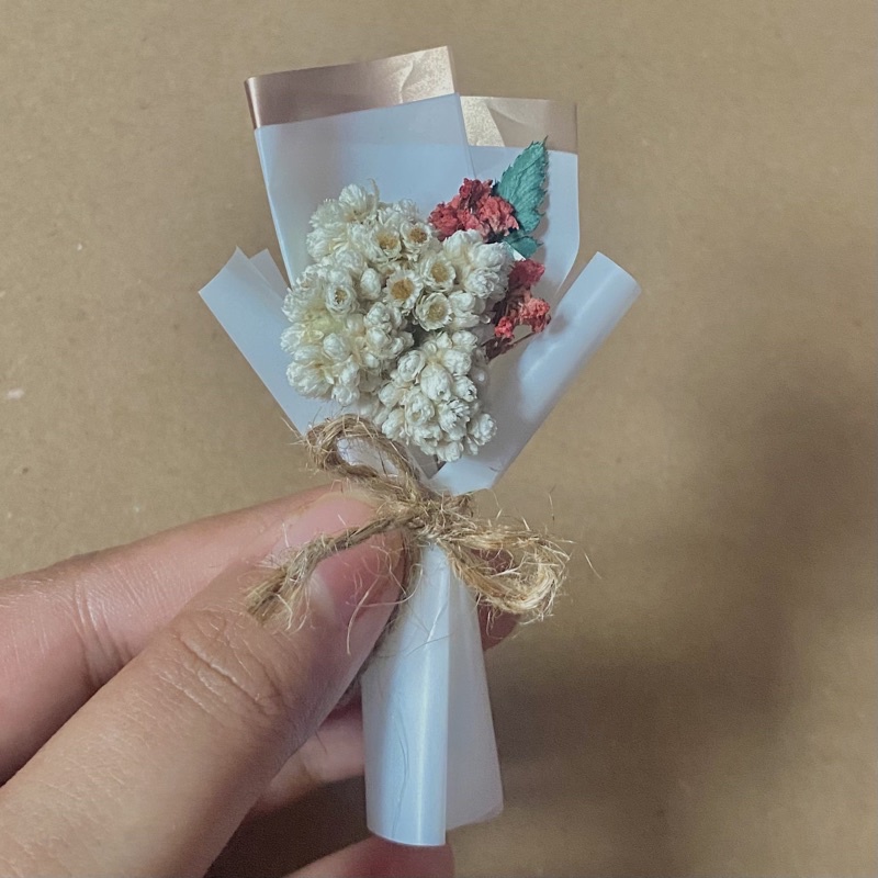 Jual (7-8cm) Buket Xtra-MINI Bunga Kering | Buket Souvenir Rustic ...