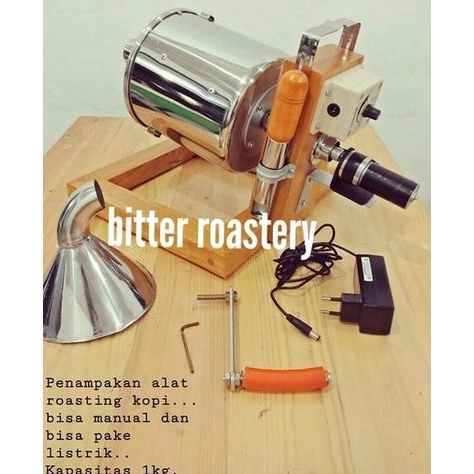 Jual Mesin Roasting Alat Sangrai Kopi Motorized Dan Manual 1Kg Hybri ...