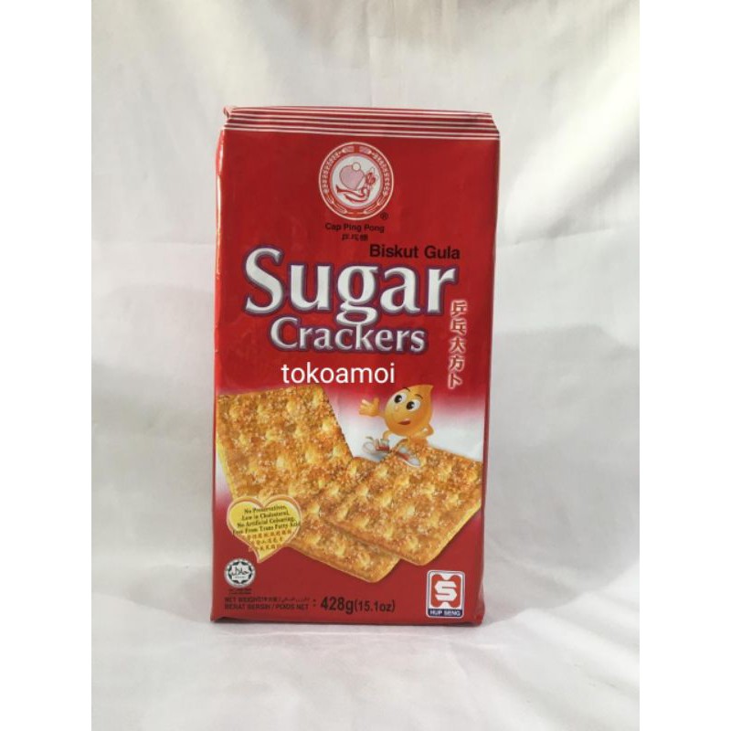 Jual Sugar Crackers/Biskuit Gula/Kraker Gula Malaysia Cap Ping Pong ...