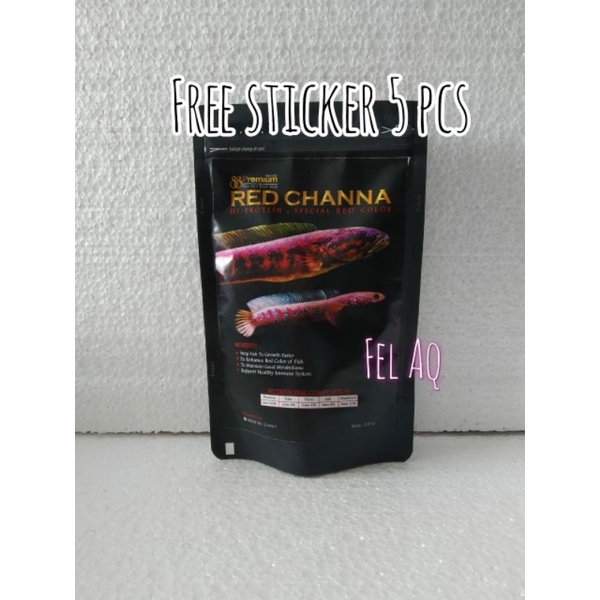 Jual Pelet Pakan Premium Red Channa 100g Ikan Chana Cana Merah Sampit ...