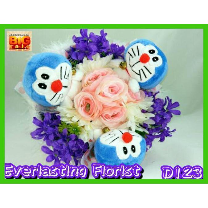 Jual WISUDAAKENOB- BUCKET DORAEMON (D123) BUKET BUNGA BONEKA BOUQUET WEDDING WISUDA KADO -ASLIII ...