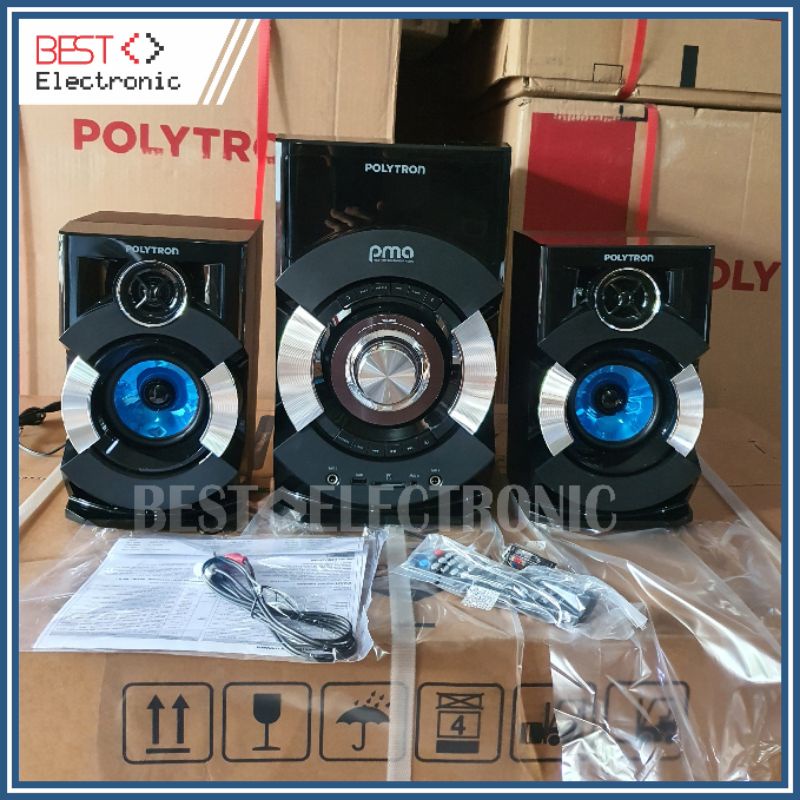 Jual PROMO TIPE BARU POLYTRON SPEAKER BLUETOOTH + RADIO PMA 9527 / PMA9527 PMA9507 PMA 9507 ...