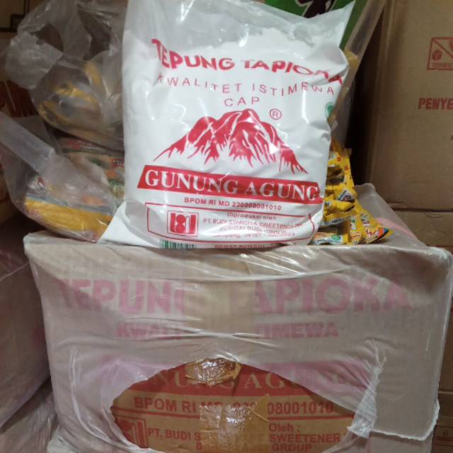 Jual 1 Dus Tepung Tapioka Gunung Agung 500gr x 20pc | Shopee Indonesia