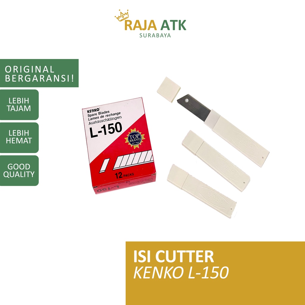 Jual Isi Cutter Kenko L-150 - Isi Pisau Cutter Kater Cater Besar Kenko ...
