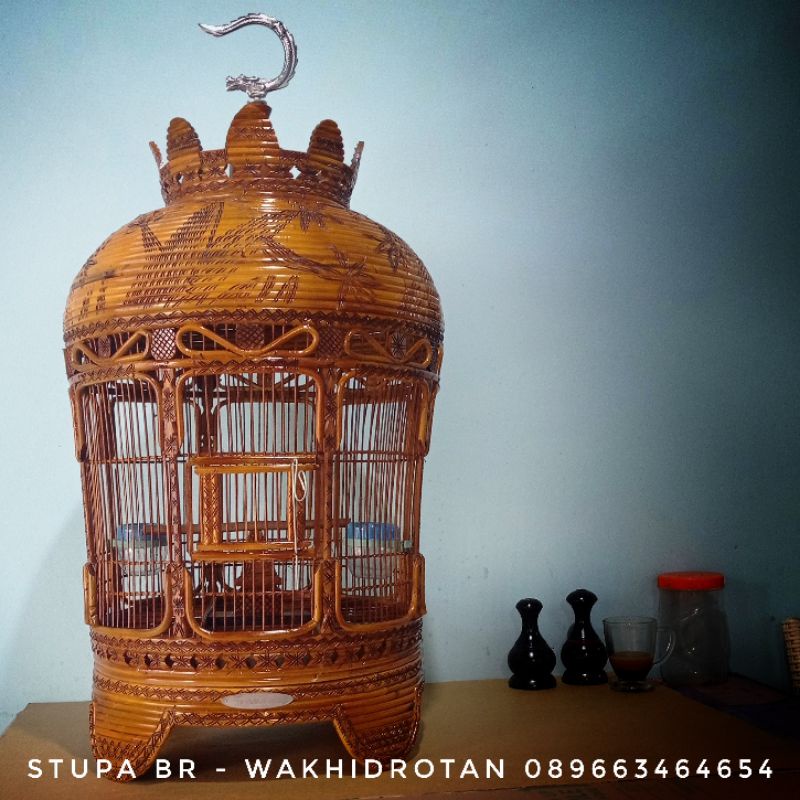 Jual sangkar klasik mataraman Sangkar burung perkutut dan derkuku rotan ...