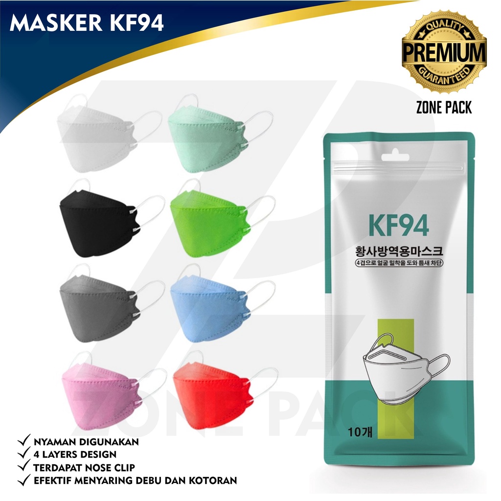 Jual Masker KF94 isi 10 PCS I Masker 4Ply Medis KF94 | Masker Korean ...