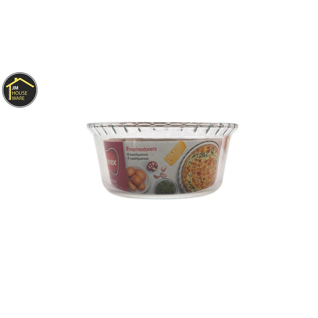 Jual Marinex Loyang Kaca Souffle Bulat Gerigi 1,4 Liter 6386 | Shopee ...