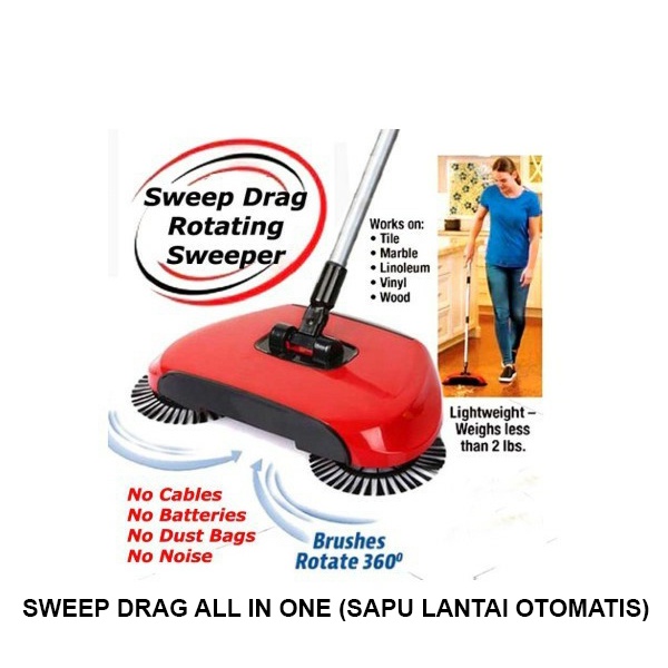 Jual SAPU OTOMATIS SWEEP DRAG ALL IN ONE TANPA LISTRIK / Sweep Drag All ...