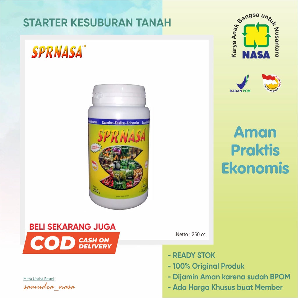 Jual SUPERNASA UNTUK KESUBURAN TANAH (ORIGINAL NASA)/PENYUBUR TANAH ...