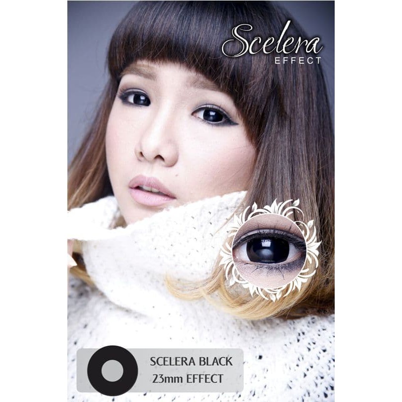 Jual [LMR] Scelera Black | Sclera Choco | Softlens Dolly Eye Look ...