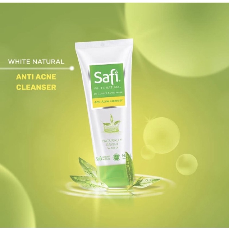 Jual SAFI WHITE NATURAL ANTI ACNE CLEANSER( TEA TREE OIL ) | Shopee ...
