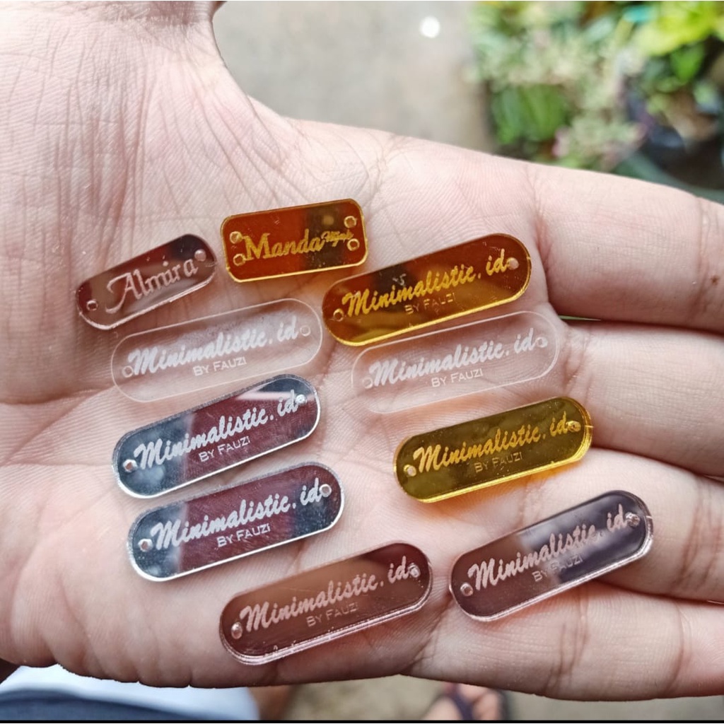 Jual Label Hijab Label Hijab Akrilik Label Akrilik | Shopee Indonesia