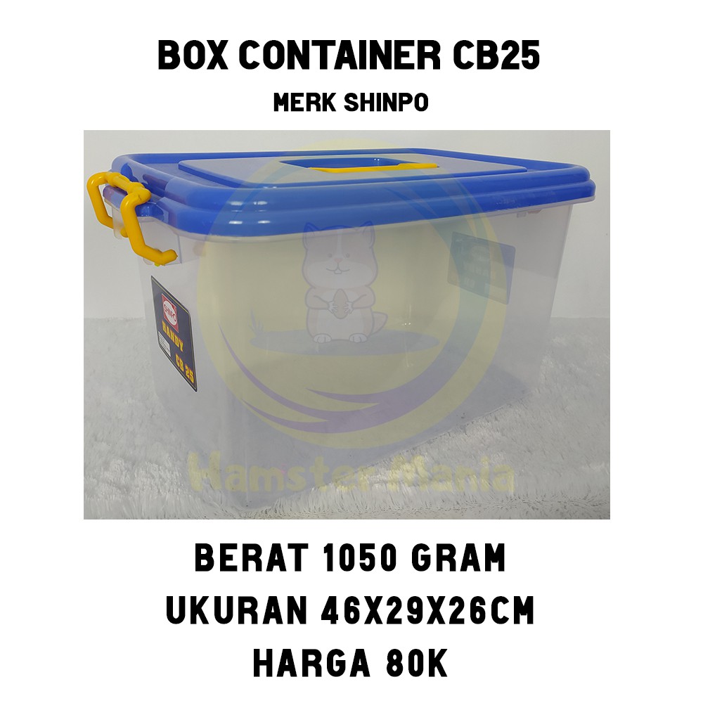 Jual Box Container CB 25 kandang hamster kandang landak kandang reptil ikankurakura | Shopee ...