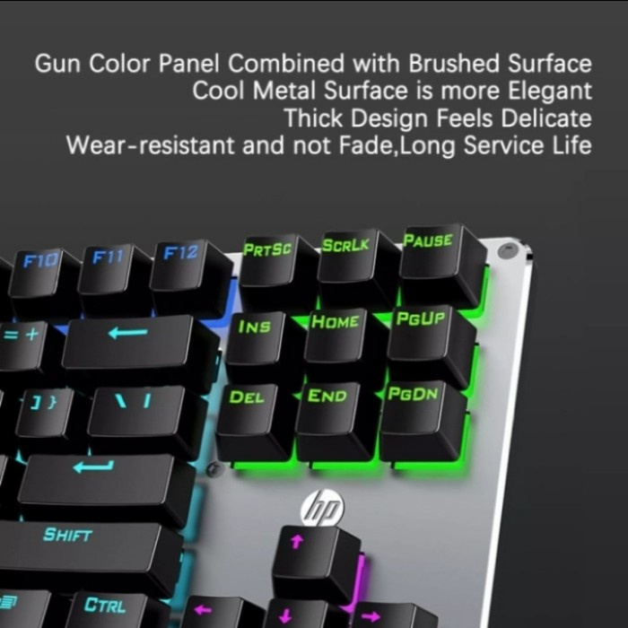 Jual KEYBOARD GAMING HP GK200- RGB BLUE SWITCH TKL MECHANICAL KEYBOARD ...