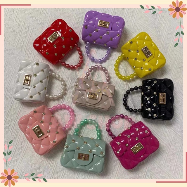 Jual Tas Jelly Mini Diamond Mutiara Warna | Shopee Indonesia