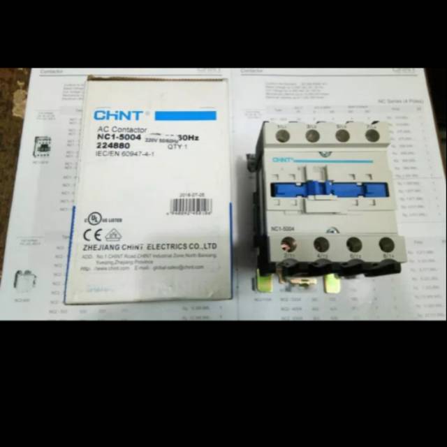 Jual Kontaktor / Contactor Tipe NC1-5004 22 Kw 4P 80A 220V Merk Chint | Shopee Indonesia