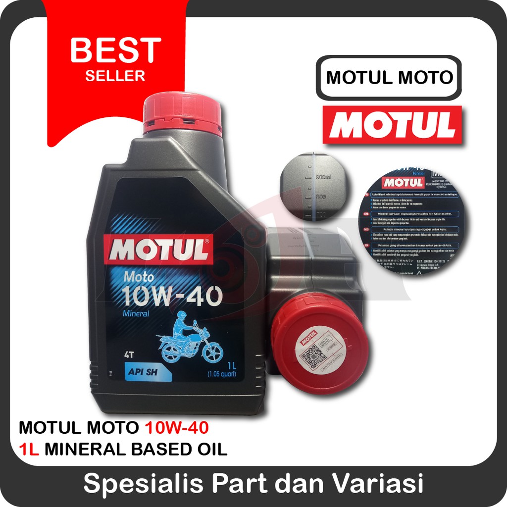 Jual Oli Motul Moto 4t 10w40 API SH Motor Oil 1L | Shopee Indonesia