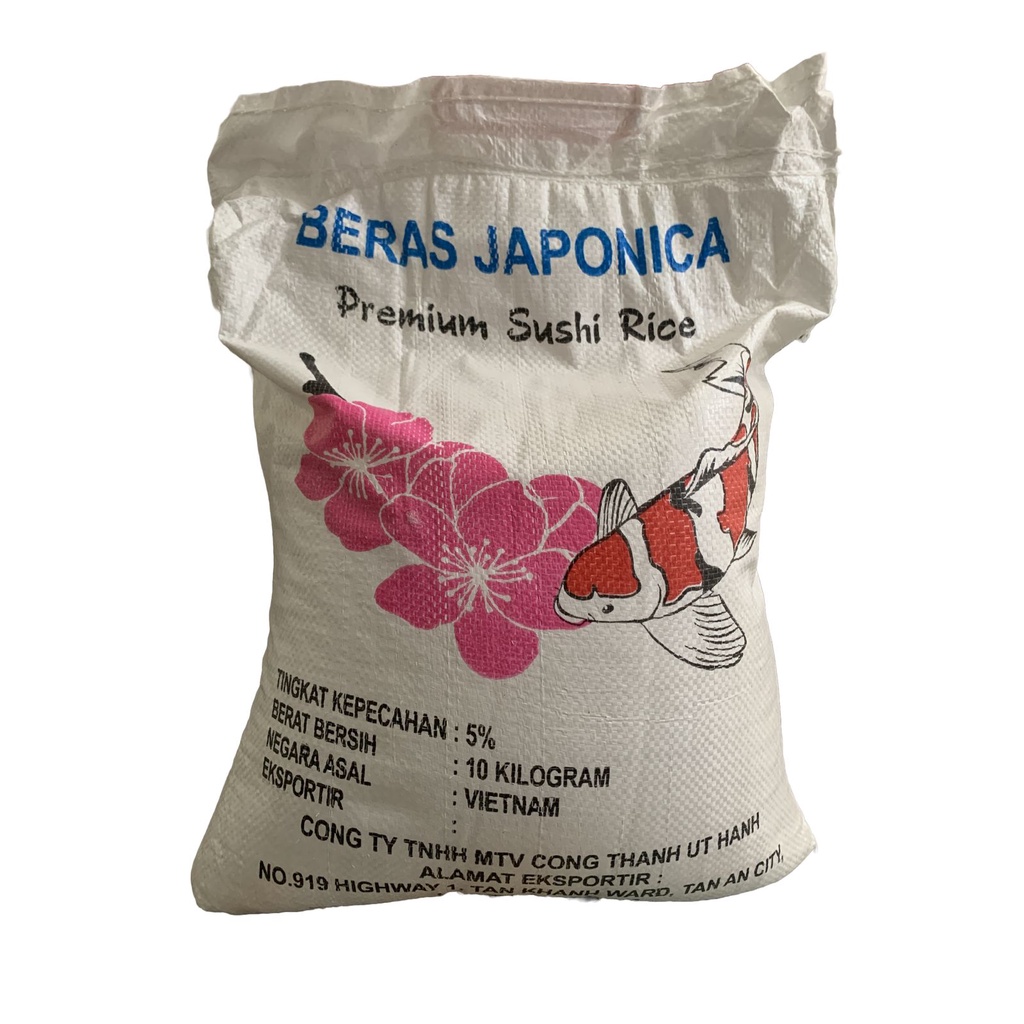 Jual Beras Japonica Sakura Koi 10kg 10 Kg Cocok untuk Sushi dan aneka ...