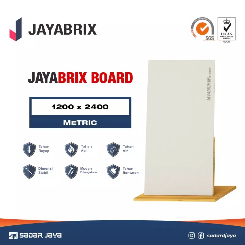 Jual Jayabrix Board Metric Papan Silikat / Plafon langit-langit ...