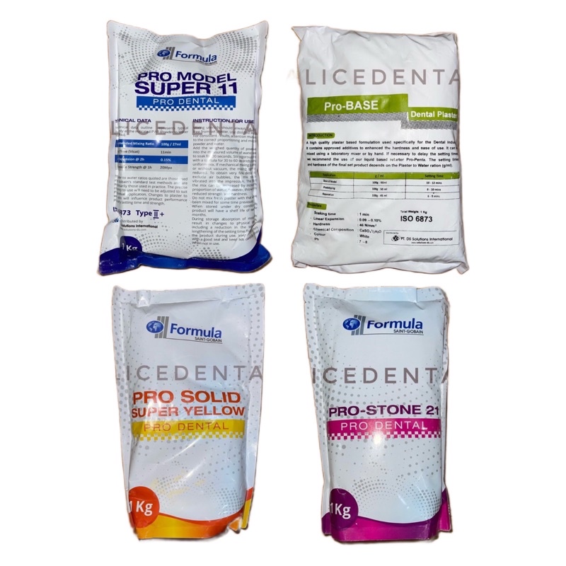 Jual Gips biru tipe II (2) gips kuning tipe III (3) putih probase ...