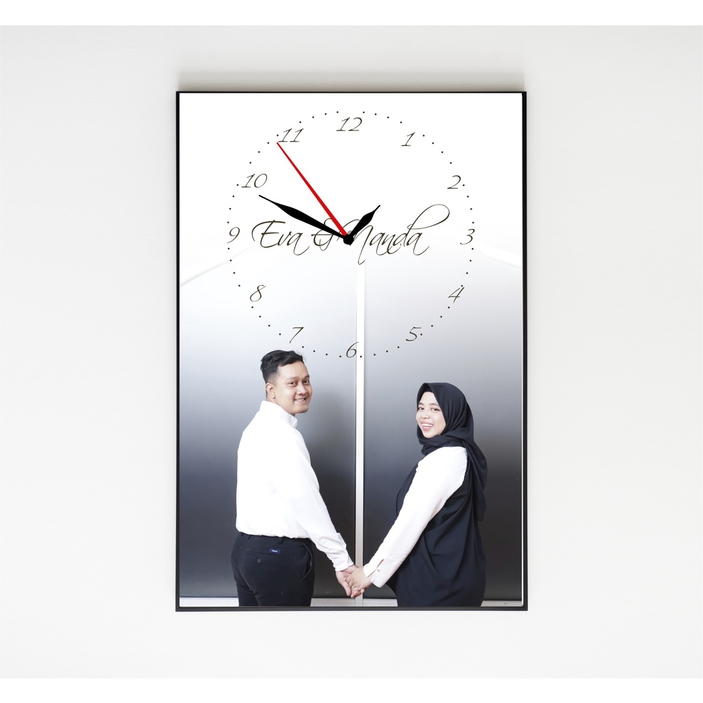 Jual Jam Dinding Besar Custom Foto Lengkap Nama - Jam Custom Gambar 30 ...